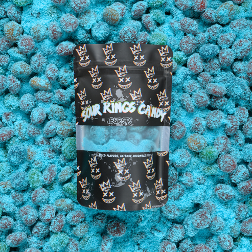 Blue Razz - Sour Gushers – Sour Kings Candy